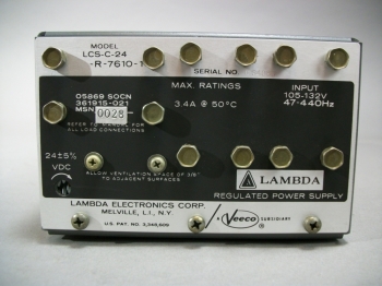 Lambda LCS-C-24-R-7610-1 Regulated Power Supply w/ L-20-0V-24 OV Protector - New | Mavin the ...