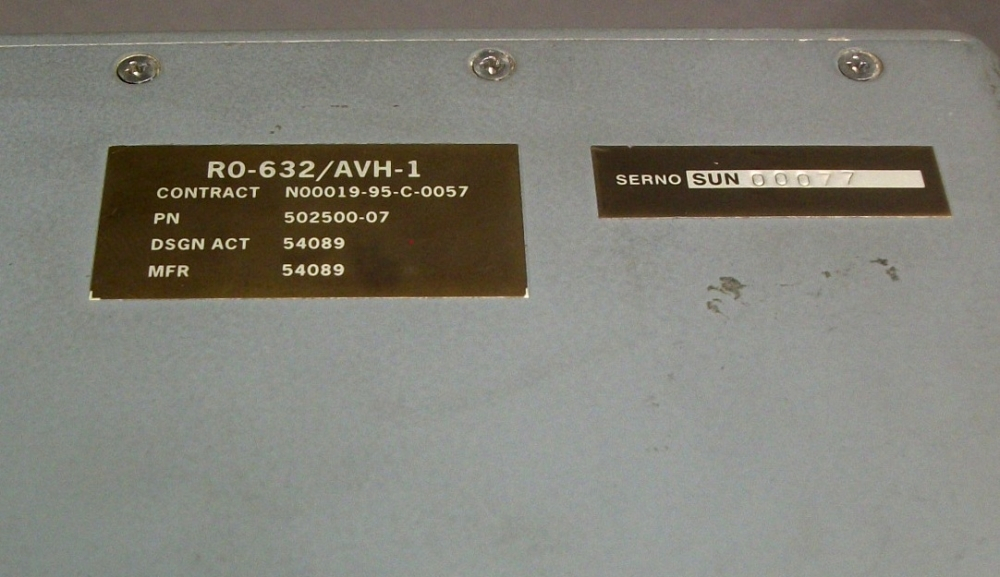 Vintage DRS Data & Imaging Systems 502500-07 Video Recorder RO-632/AVH ...