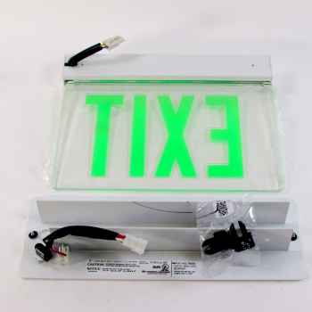 Lithonia EXIT SIGN LRP W 1 GC 120/277 EL N PNL LED + ELA G LRIS 120/277 ...